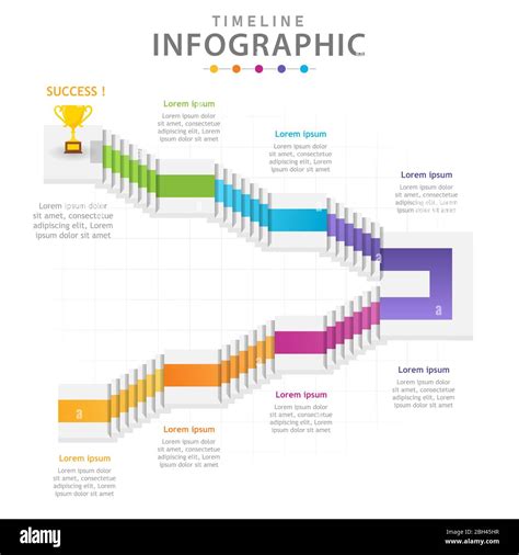Infographic Template For Business 6 Steps Modern Timeline Diagram With