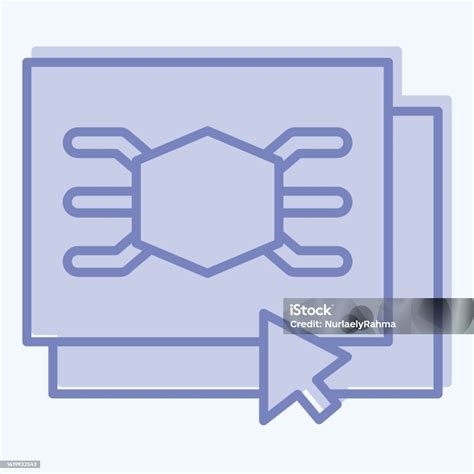 아이콘 소프트웨어 3d 시각화 기호와 관련이 있습니다 투톤 스타일 심플한 디자인 편집 가능 간단한 그림 3차원 형태에 대한 스톡 벡터 아트 및 기타 이미지 Istock