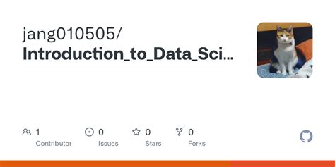 GitHub Jang Introduction To Data Science