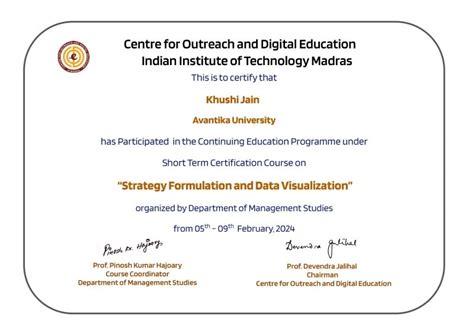 Khushi Jain On Linkedin Strategy Tableau Nptel Iitmadras