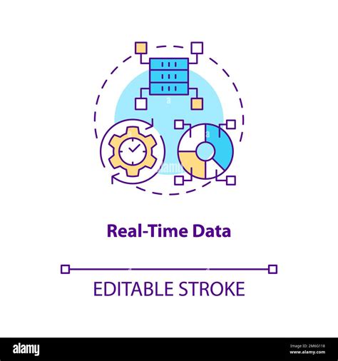 Real Time Data Concept Icon Stock Vector Image And Art Alamy