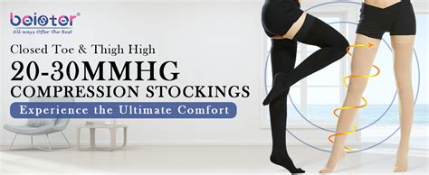 Beister Compression Stocking 20 30 Mmhg Women And Men Compression Thigh
