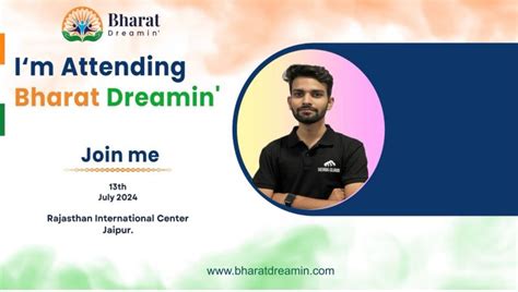 Dhairya Kumar Jain On Linkedin Counting Down To Bharat Dreamin On July 13th—a Premier Event Where