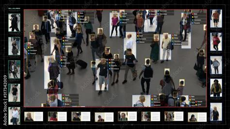 Vidéo Stock Surveillance Interface Using Artificial Intelligence And