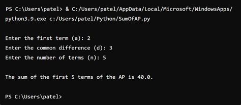 Python Program To Find The Sum Of Arithmetic Progression Coding Connect