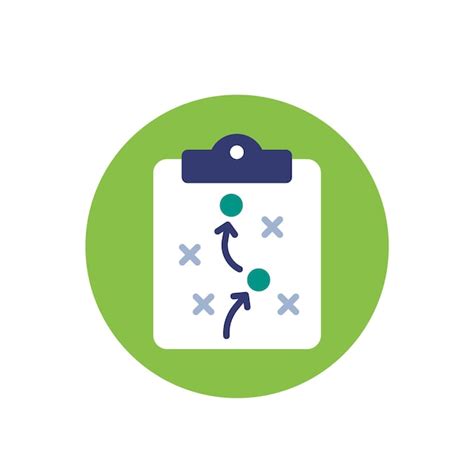 Playbook Symbol Flaches Vektordesign Premium Vektor