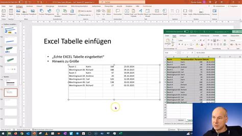 „echte“ Excel Tabelle In Powerpoint Erstellen