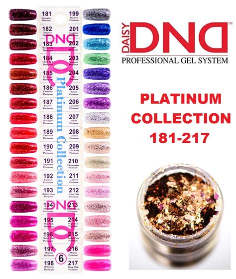 Buy Daisy Dnd Dc Platinum Collection Nail Color Swatches 181 217 Gel Polish Colors With Bonus