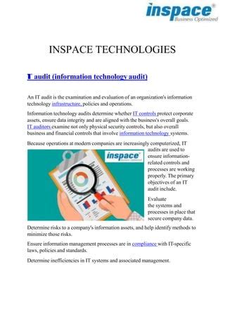 Technology Audit IT Audit ERP Audit Database Security PPTX Computer Networking Computing