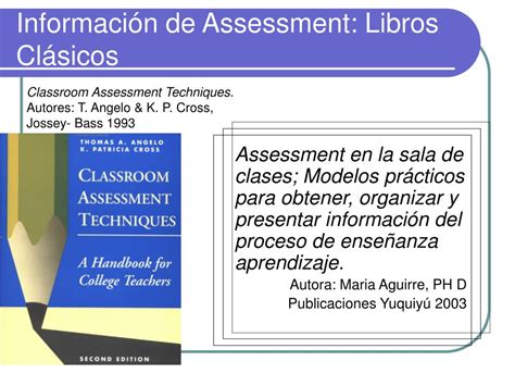 Ppt Assessment En La Sala De Clases Taller Para Curso Metodología De