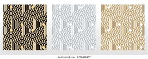 Set Abstract Geometric Patterns Seamless Vector Stock Vector Royalty Free 2288478467