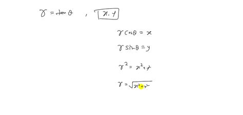 ⏩solved convert the equations given in polar coordinates to… numerade