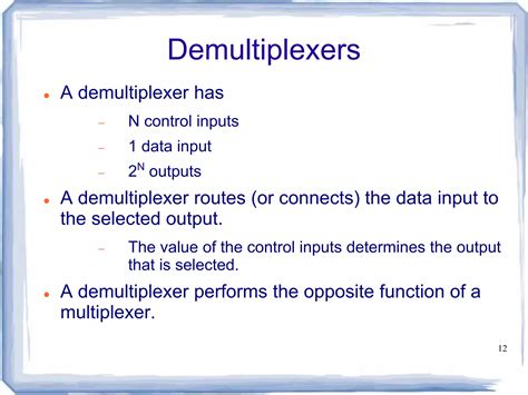 Encoder Decoder Multiplexers And Demultiplexers Ppt