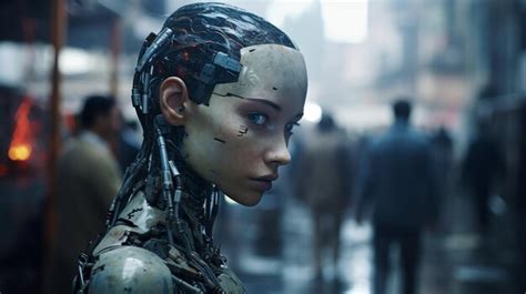 Premium Ai Image Seamless Integration Of Human And Artificial Intelligence Exemplifying The