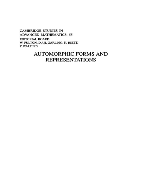 Bump Automorphic Forms Pdf