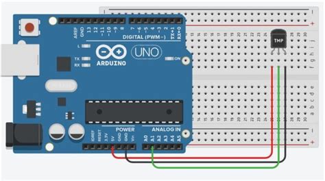 Interface TMP36 With Arduino Display Temperature On LCD