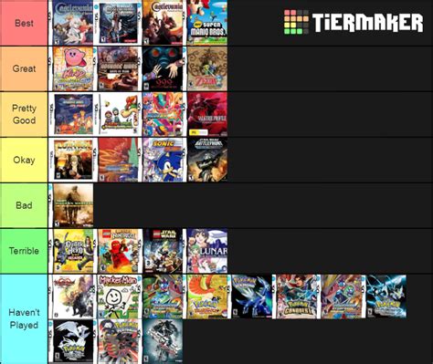 Nintendo Ds Games Tier List Community Rankings Tiermaker