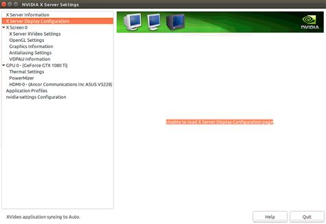 Nvidia Gtx 1080 Ti Unable To Load X Server Display Configuration Page Ask Ubuntu