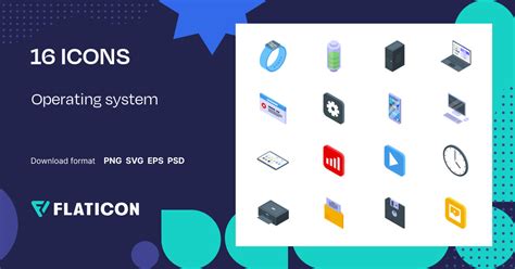 Operating System Icon Pack 16 SVG Icons