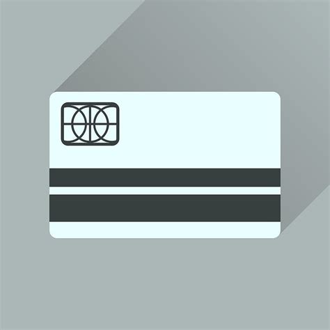 긴 그림자 은행 카드 벡터와 평면 아이콘 Eps Ai Uidownload