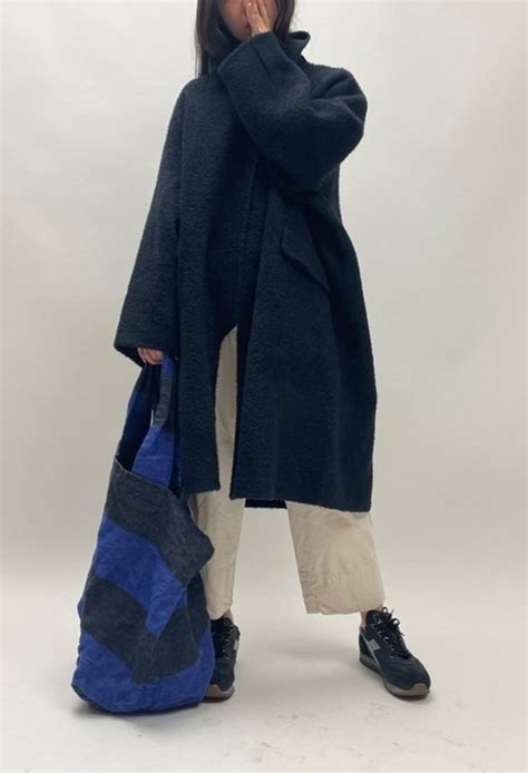 넬 알파카코트네이비 세컨웨어