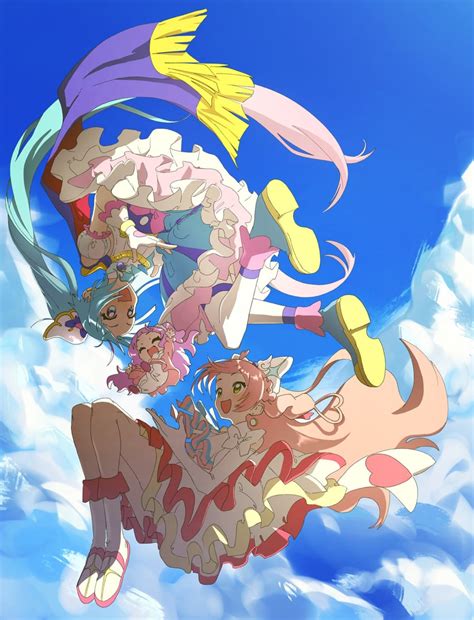 Sora Harewataru Cure Sky Nijigaoka Mashiro Cure Prism And Ellee