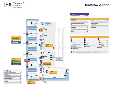 Heathrow Airport Map Terminal Gate Food Map