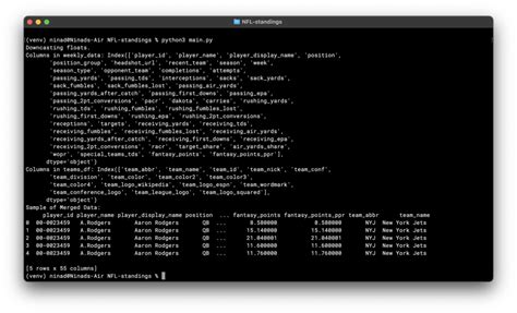 Analysing NFL Team Performance With Python Using Standings Data For Insights AskPython