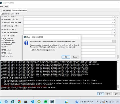 Sen2cor 2 11 00 Not Working Optical Toolbox Step Forum