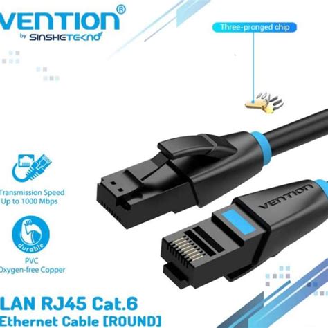Jual Vention 20m Kabel Lan Cat6 Cat 6 UTP Ethernet Patch Cord Cable IBJ Flat Di Seller