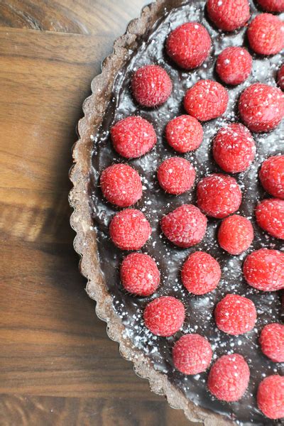 Chocolate Hazelnut Raspberry Tart Tiny Red Kitchen