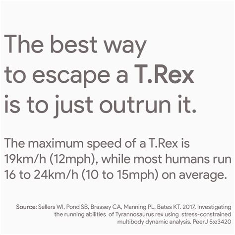 How Do You Escape A T Rex Just Outrun It