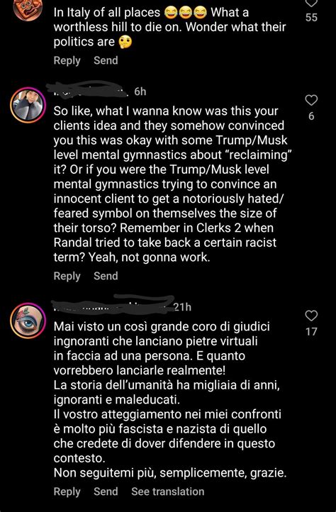 This Tattoo Artist Trying To Justify Tattooing A Swastika By Saying