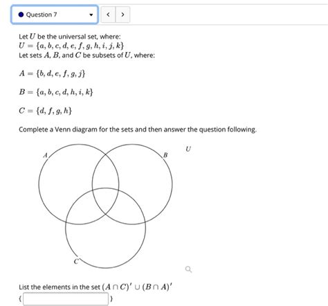 Solved Question 2 Let U 12310 A 1357 B