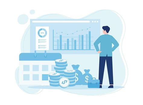Monthly Report Data Analysis Concept Flat Illustration 36260777 Vector Art At Vecteezy