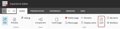 Lock And Unlock An Item Sitecore Documentation