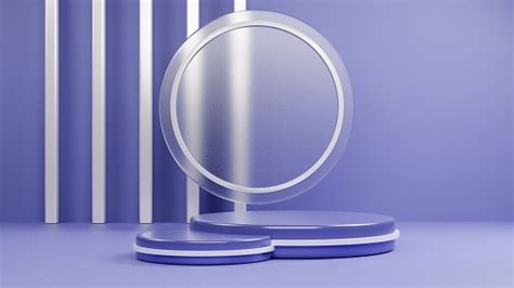3d 렌더링 플랫폼 디스플레이 스탠드 연단 모형 또는 받침대와 제품 쇼케이스 및 프리젠 테이션을위한 매우 페리 컬러 배경 0명에 대한 스톡 사진 및 기타 이미지 Istock