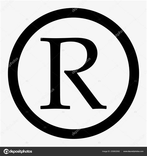 Товарный знак R символ Символ R в окружности ® и Tm рядом с товарным знаком
