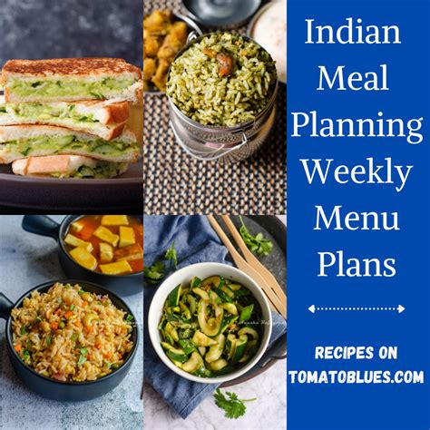 Indian Meal Plans Vegetarian Meal Plan 1 Tomato Blues