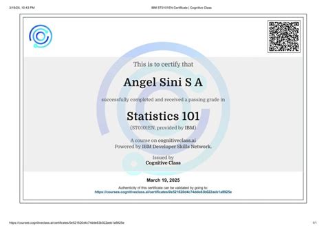 ibm cognitiveclass statistics dataanalysis datascience… angel sini s a