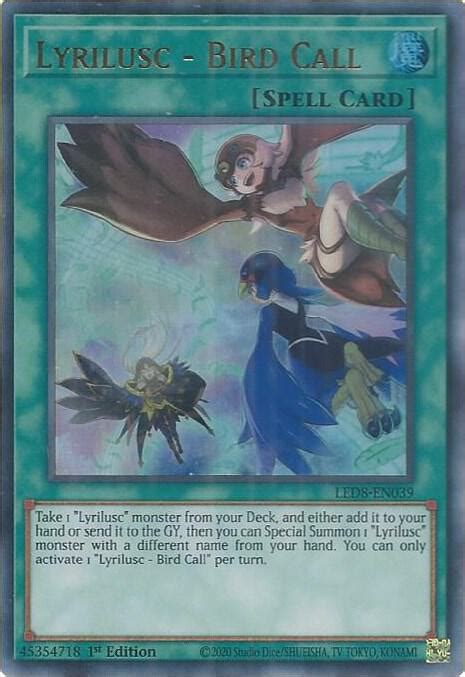 Lyrilusc Bird Call Legendary Duelists Synchro Storm Yugioh