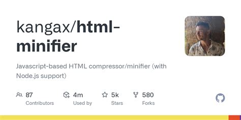 GitHub Kangax Html Minifier Javascript Based HTML Compressor Minifier With Node Js Support