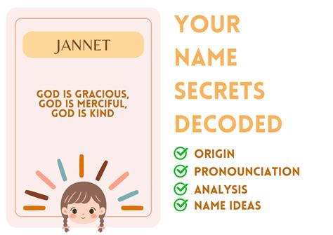 Jannet Girl Name Meaning And Pronunciation