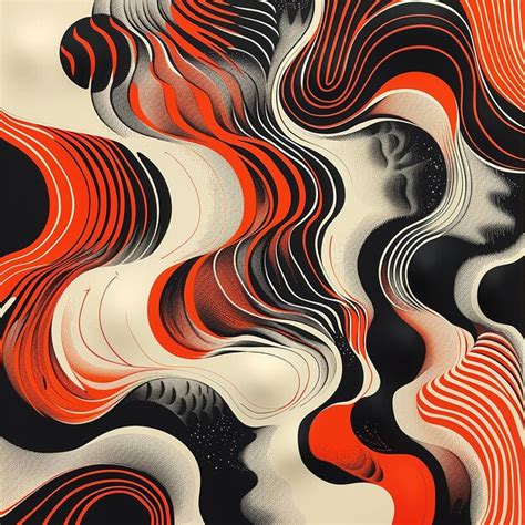 Energetic Patterns Dynamic Motion Inspired Premium Ai Generated Image