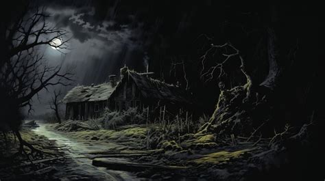 Mysterious Night A Dark And Foreboding Artwork By Bernie Wrightson