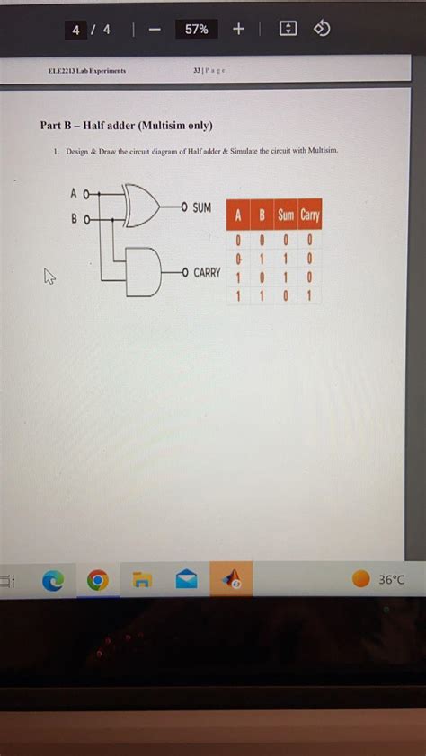 Solved Design Draw The Circuit Diagram Of Half Adder Chegg Com