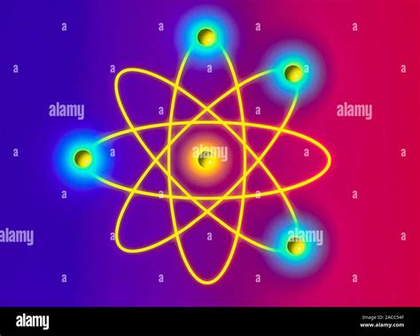 Beryllium Atom Computer Graphic Of A Single Atom Of Beryllium This Is A Typical Traditional
