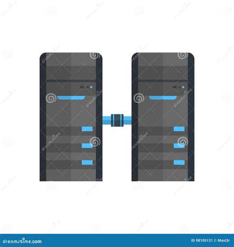 Data Center Icon Cloud Computer Connection Hosting Server Database Synchronize Technology Stock