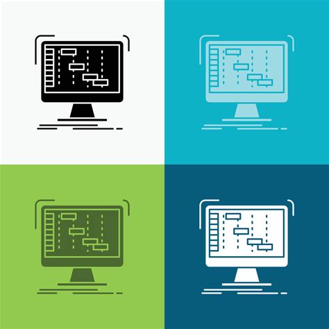 Ableton Application Daw Digital Sequencer Icon Over Various Background Glyph Style Design