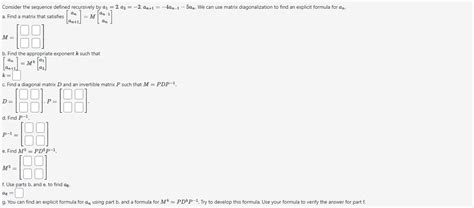 Solved Consider The Sequence Defined Recursively By